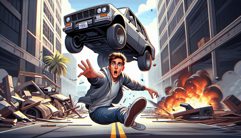 유튜버 Tyler Bell의 차량 뒤집기 도전기 : 영화 속 장면을 현실로 - 집과 자동차